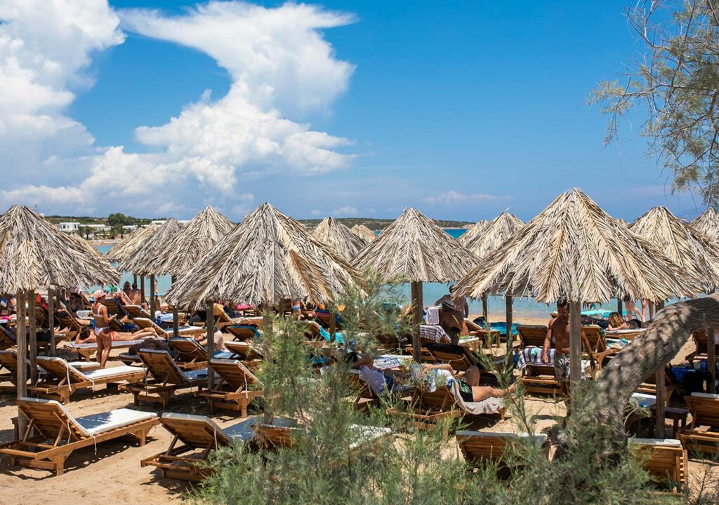 Santa Maria Beach Paros Guide: Location Map Distances Photos