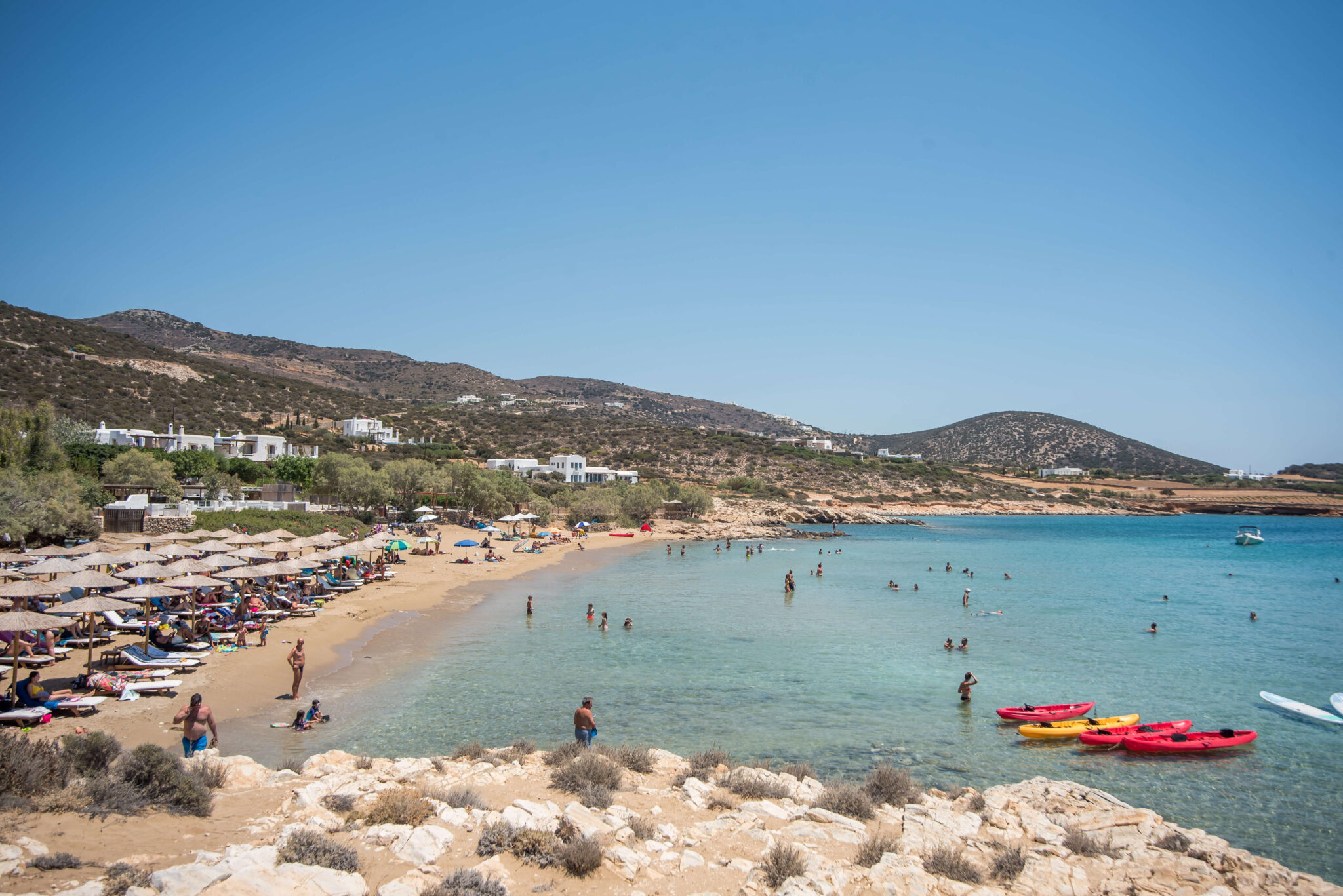 Faragas Beach Paros Guide: Location Map Distances Photos
